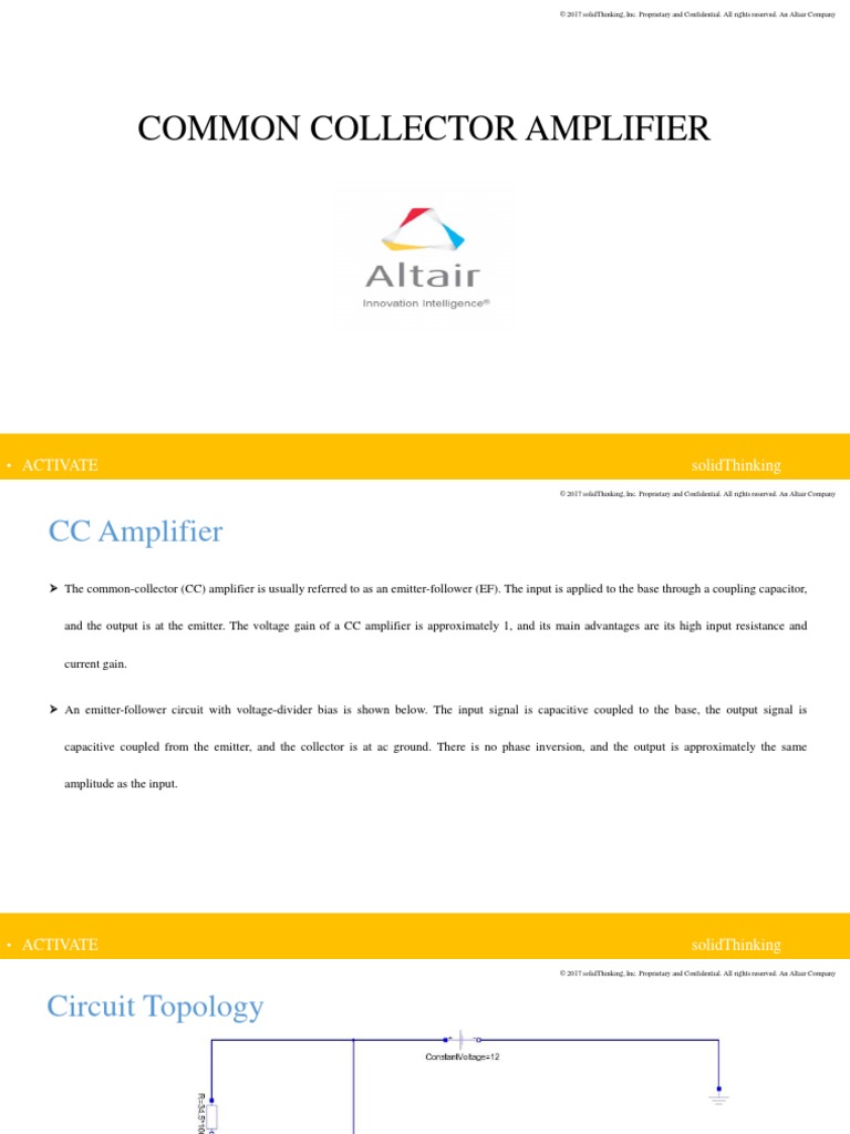 CC Amplifier | PDF | Amplifier | Bipolar Junction Transistor