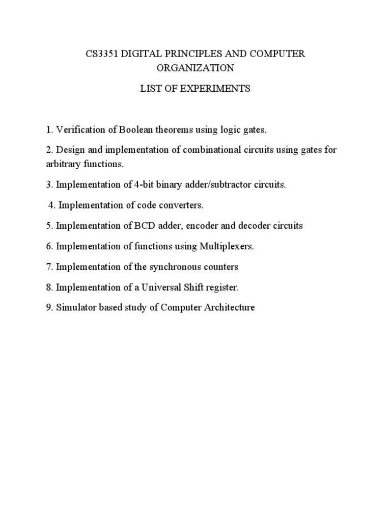 Cs3351 Digital Principles And Computer Organization Pdf 