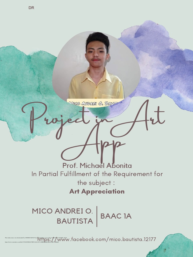 Bautista Baac1a Midterm Proj Art App PDF | PDF