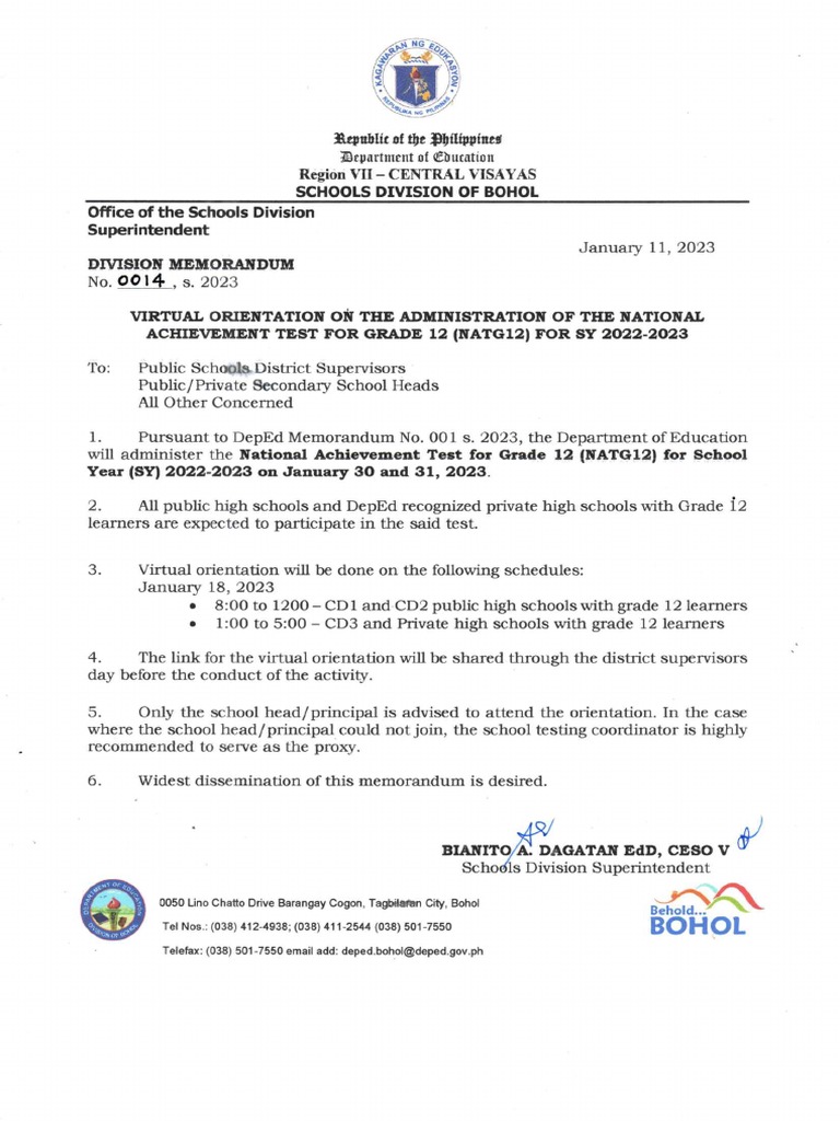 DM No. 0014 S. 2023 | PDF DM No. 0014 S. 2023 | PDF