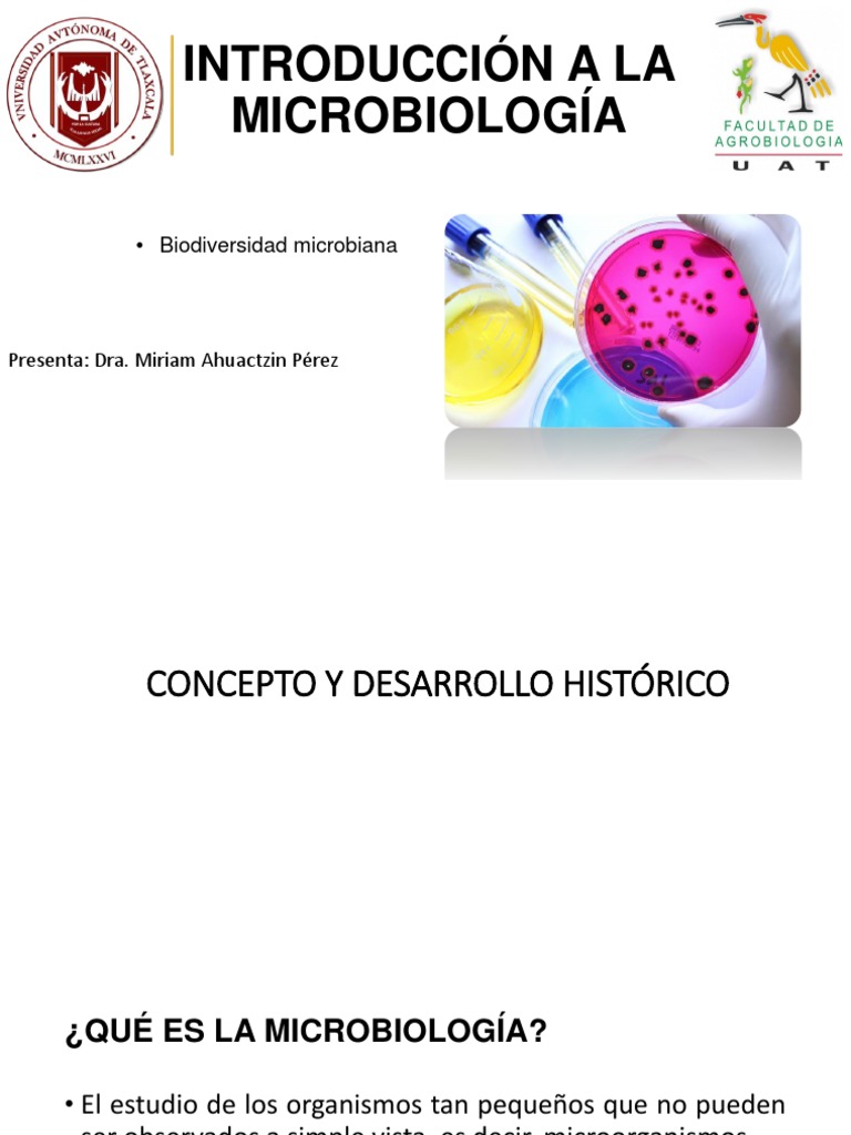 Introducción A La Microbiología-Clase 1 | PDF | Biología Celular) | Microbiología