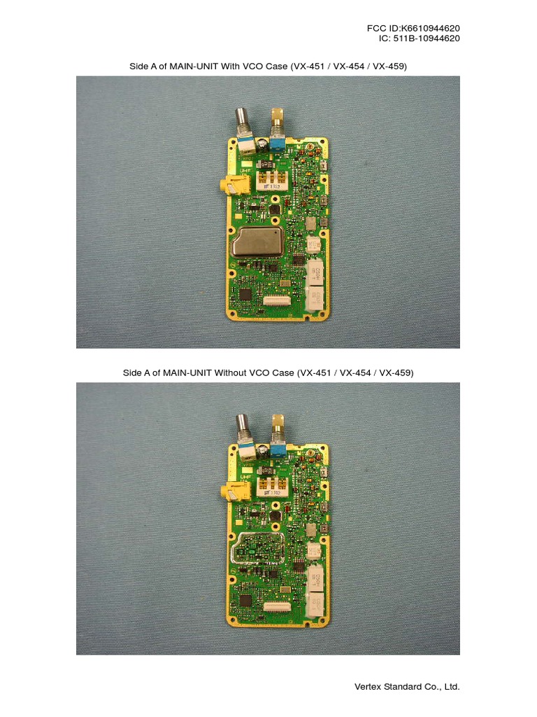 Internal-Photos Vertex Standard VX 451 | PDF