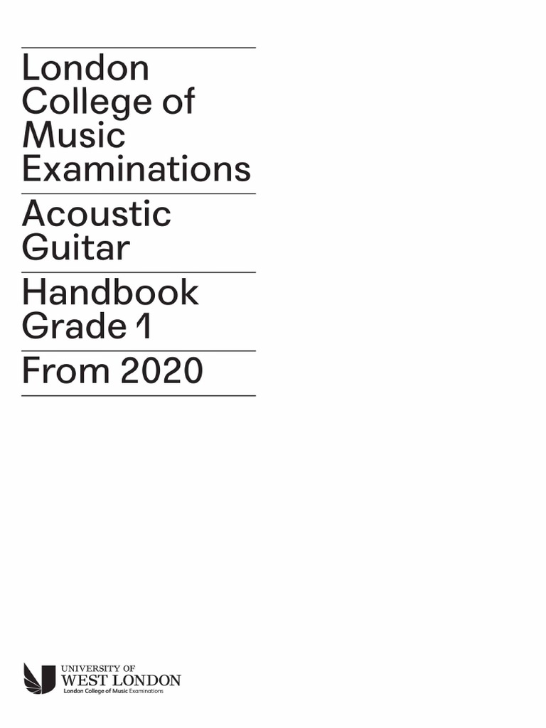 LCM Acoustic Guitar Grade 1 | PDF