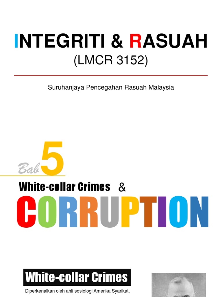 Bab 5 - Jenayah Kolar Putih | PDF