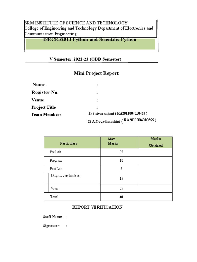 DSP Mini Project 391 | PDF