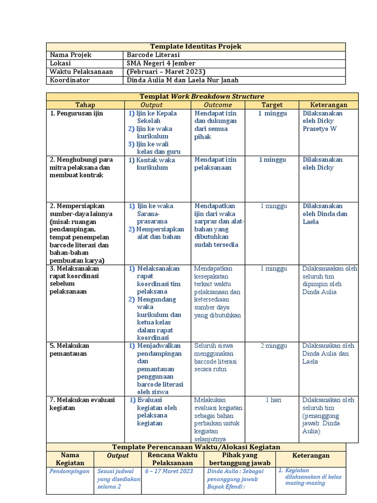 Rancangan Literasi | PDF