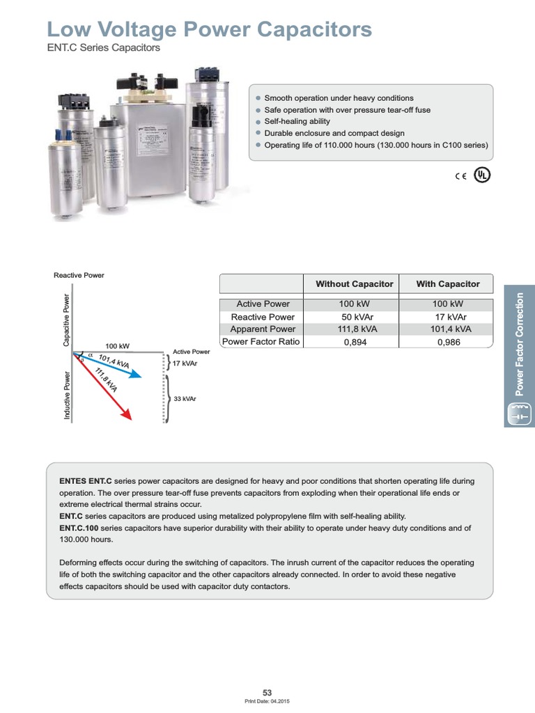 Capacitors Ent.c10 400 1 | PDF | Capacitor | Ac Power