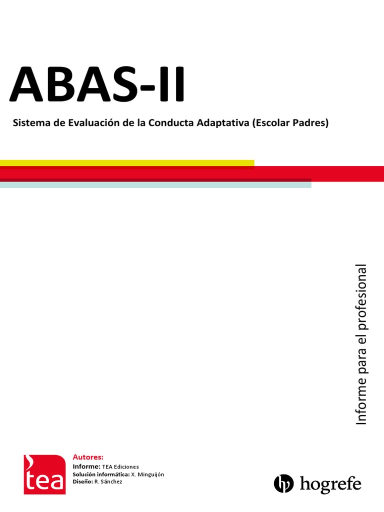 Ejemplo Informe ABAS-II | PDF | Comportamiento | Aprendizaje