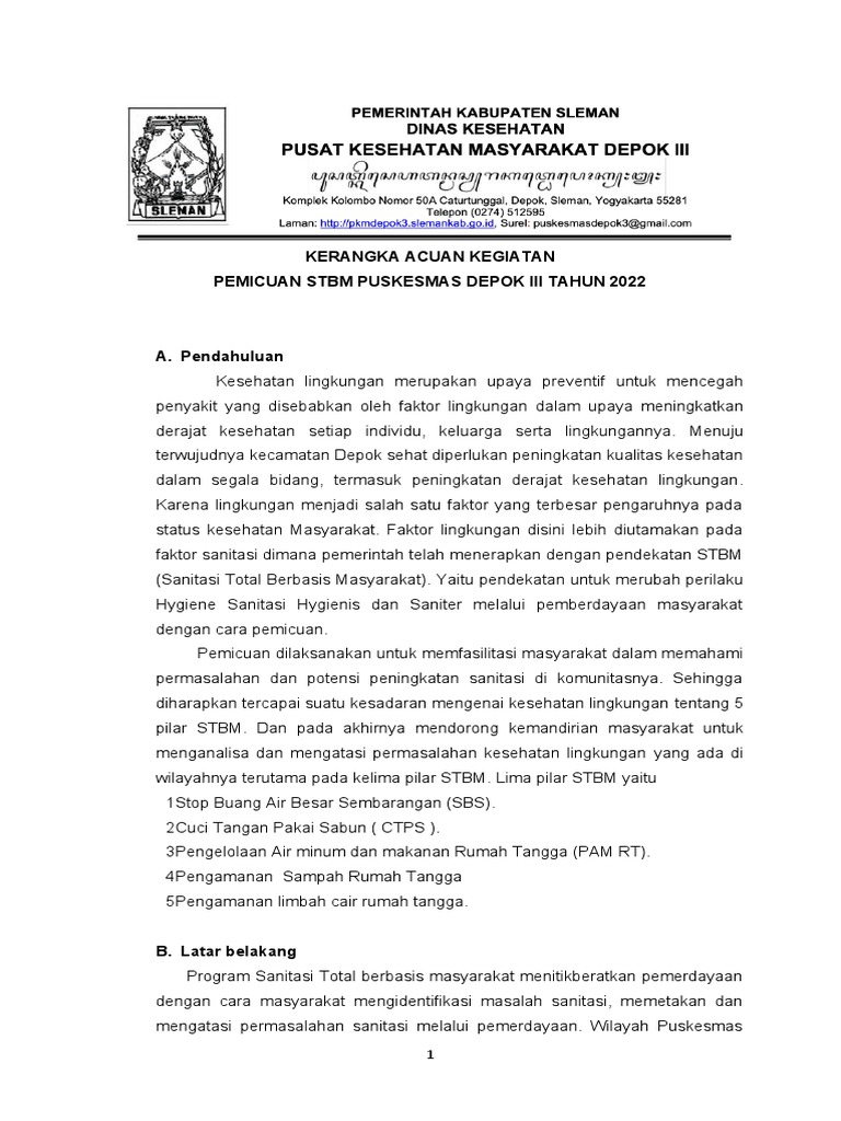 Kak Pemicuan STBM | PDF | Sains & Matematika