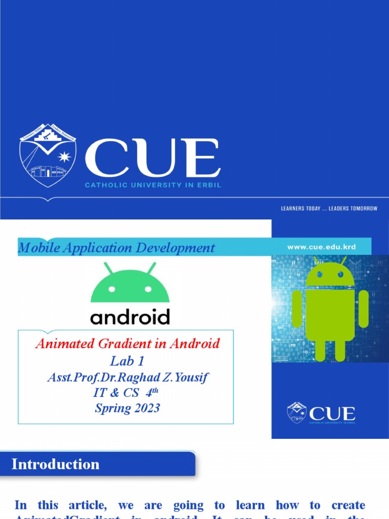 MobII Lab1 | PDF | Android (Operating System) | Software