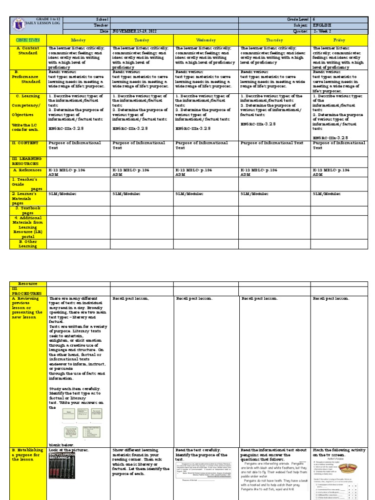 Week2 DLL English | PDF | Learning | Books Week2 DLL English | PDF | Learning | Books