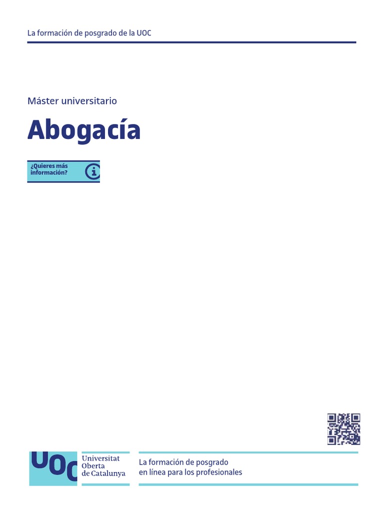 UOC MU - Abogacia - PC02148 ES MU ABOGA DCCP 21 | PDF | Titulo ...