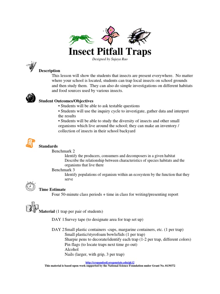 Pitfall Traps | PDF | Hypothesis | Insects