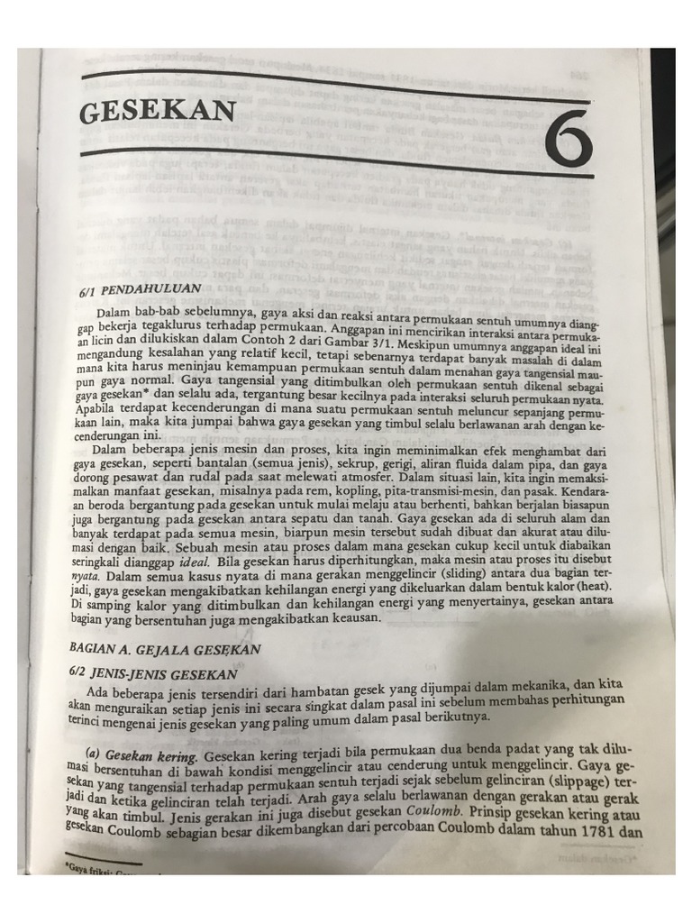 Bab 6 - Gesekan | PDF