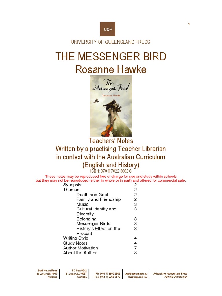 The Messenger Bird Teachers Notes | PDF | Grief