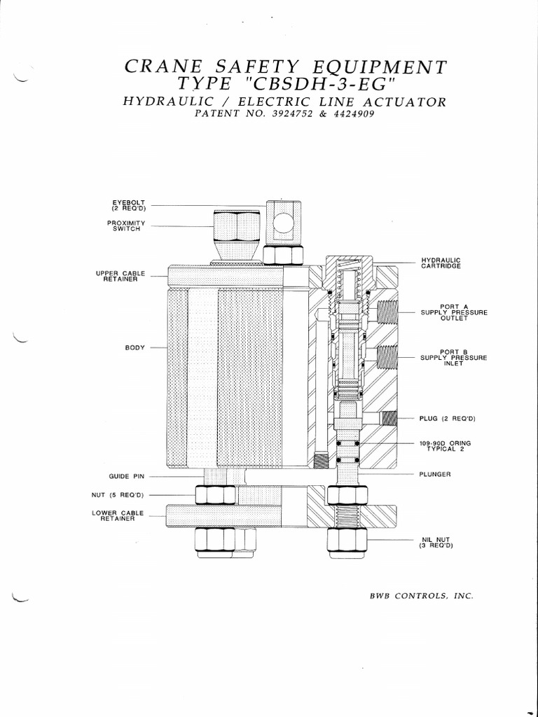 CBSDH3SEG Dual Operated Anti Two Block Device | PDF | Switch | Crane ...