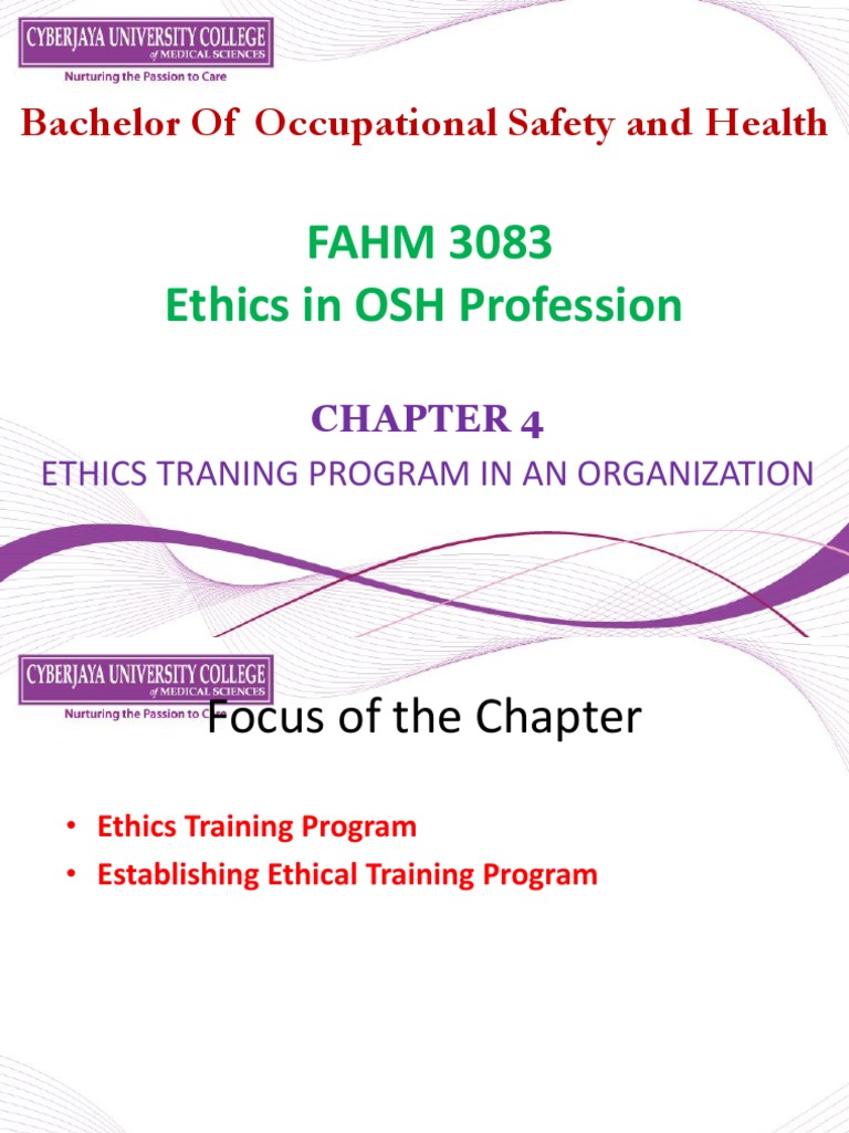 Chapt 4 Ethics Training Program in An Organization | PDF ...