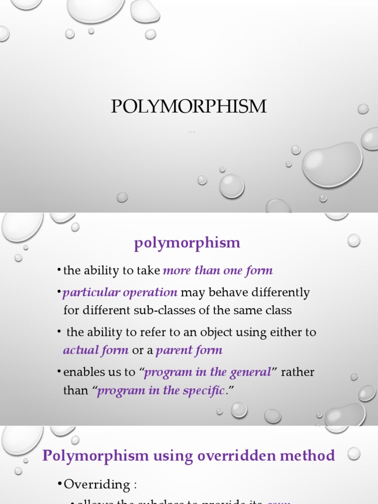 Lec 3 Pdf Inheritance Object Oriented Programming Method Computer Programming
