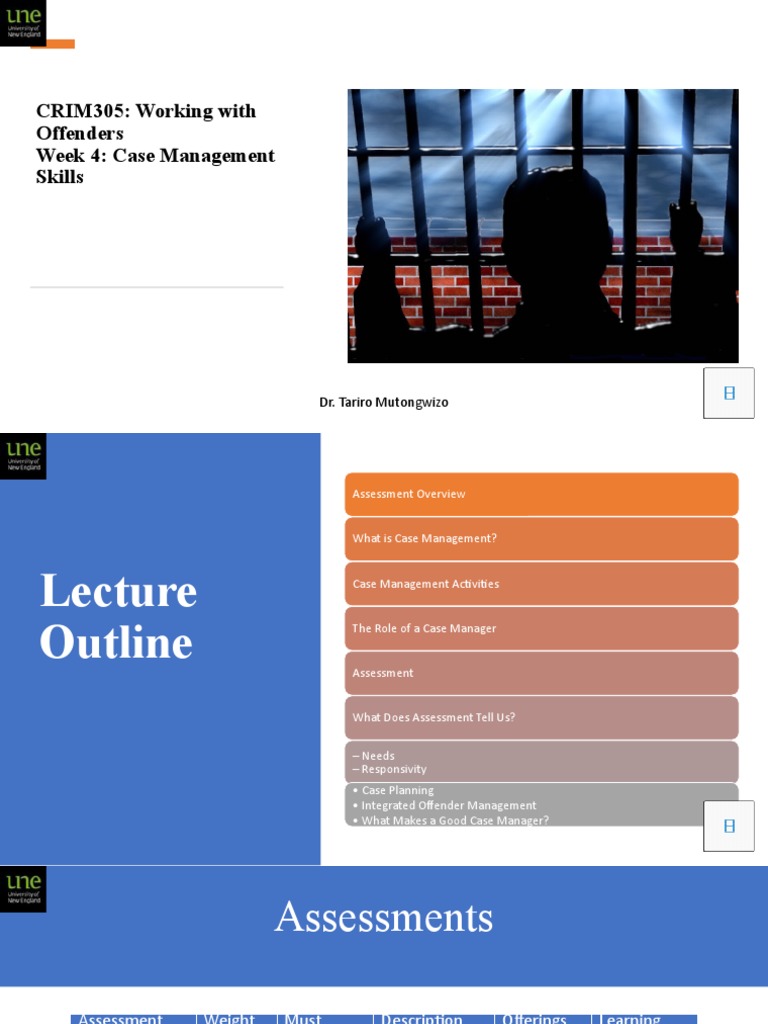 Case Management for Offenders | PDF | Risk | Crimes