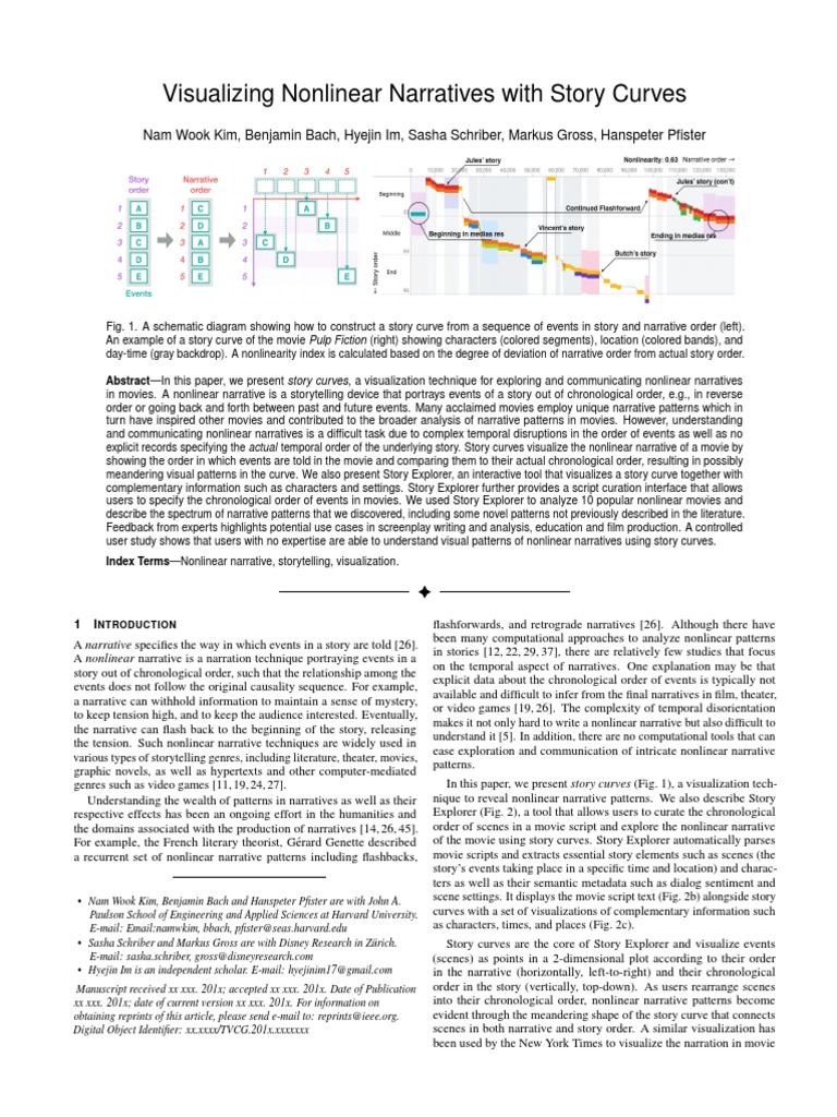 Visualizing Nonlinear Narratives With Story Curves | PDF | Narrative ...