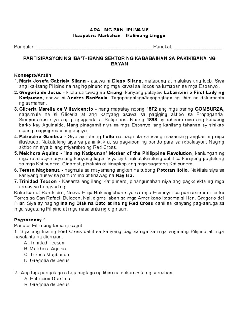 Ap5-Q4-Week-5-Learning Materials | PDF