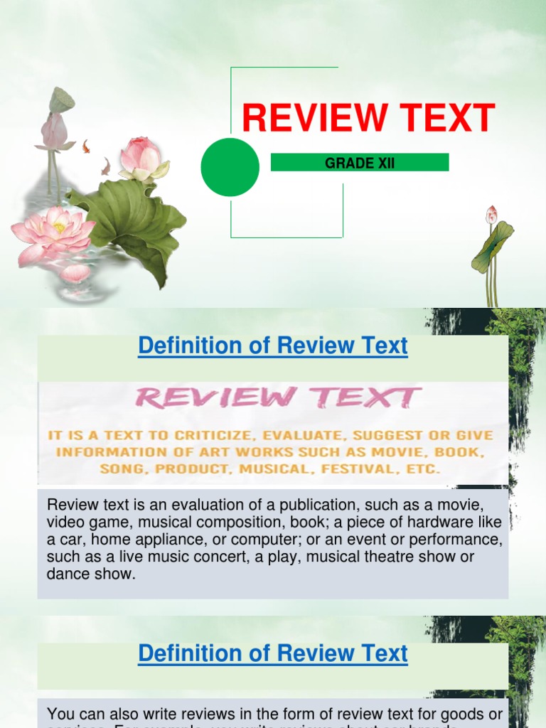 Review Text Xii | PDF