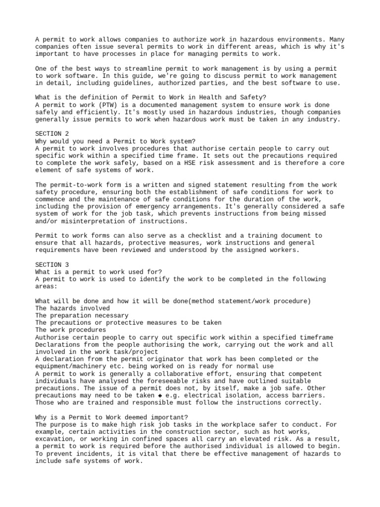 PTW 2 | PDF | Occupational Safety And Health | Hazards