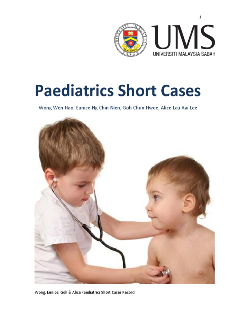 UMS Paediatric Short Cases Records 1st Edition | PDF | Clinical ...