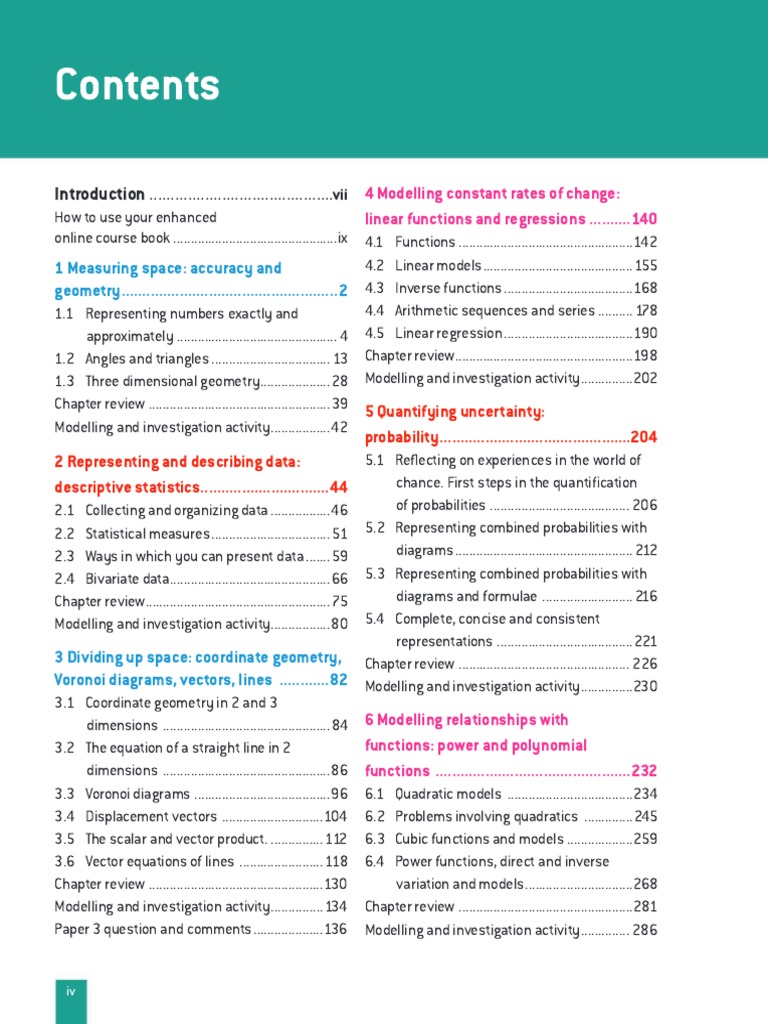 Oxford Mathematics Applications and Interpretation Higher Level Course ...