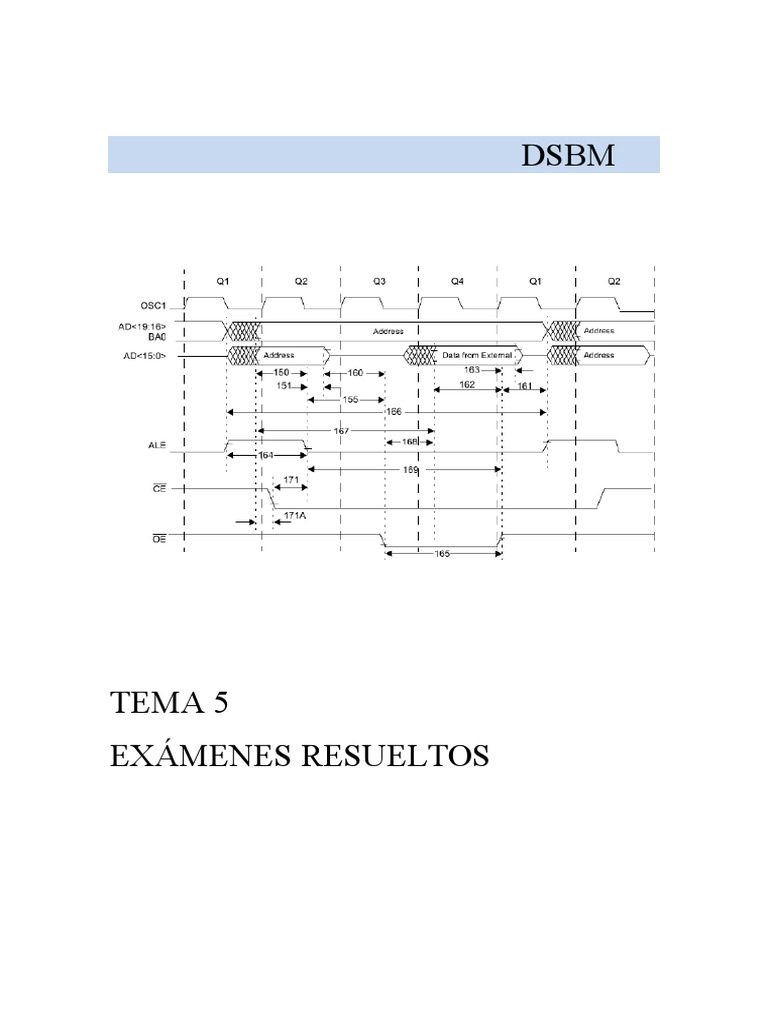 Exámenes Resueltos DSBM: Tema 5 | PDF | Edad de información | Ciencias de la Computación