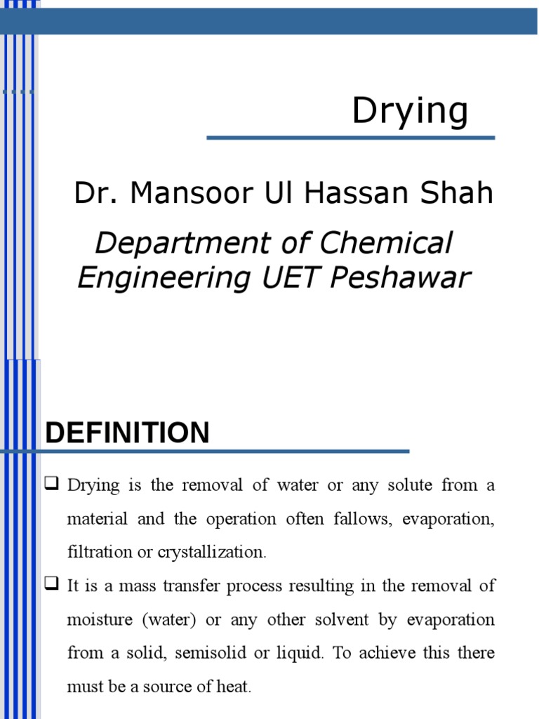 Understanding Drying Processes and Types | PDF | Water | Solid