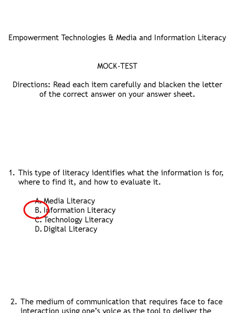 Media Information Literacy | PDF | Media (Communication) | Literacy