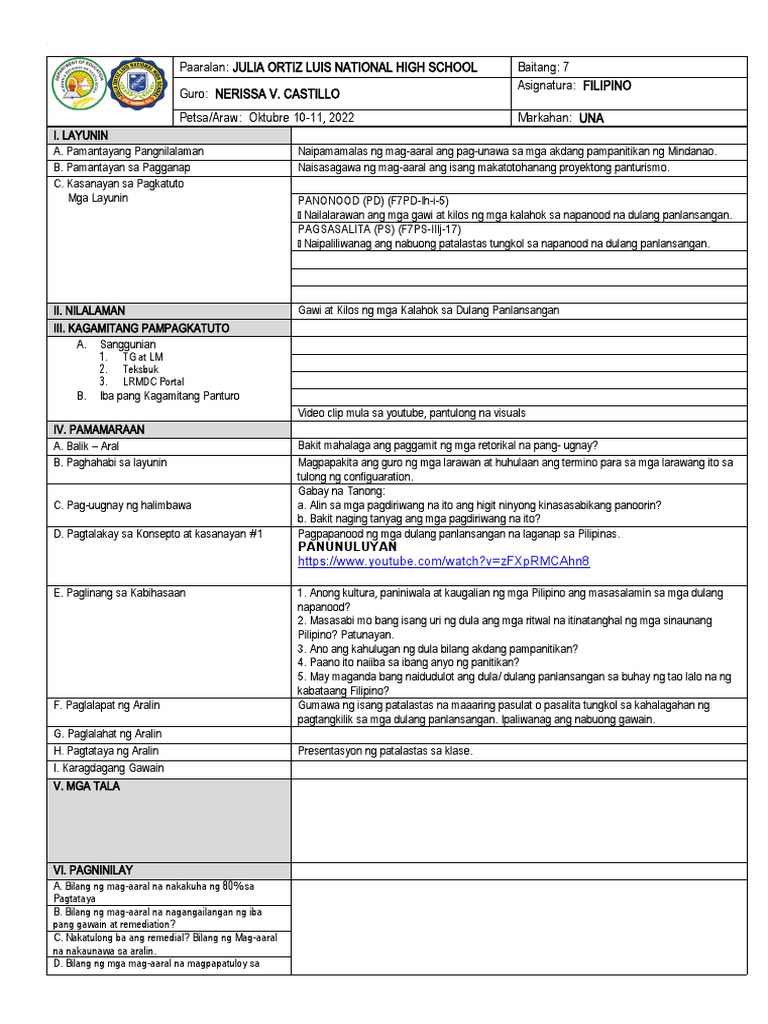 DLP Grade7 Okt10 11 | PDF