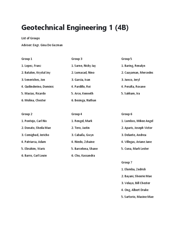 Geotechnical Engineering 1 4b | PDF