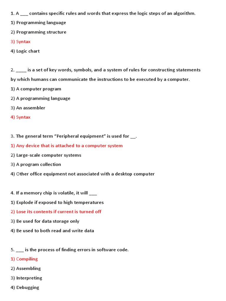 Computer Set - 7 | PDF | Computer Data Storage | Computer File