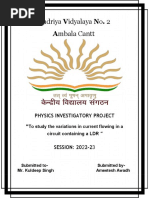 PROJECT ON Variation in Current in LDR | PDF | Semiconductors ...