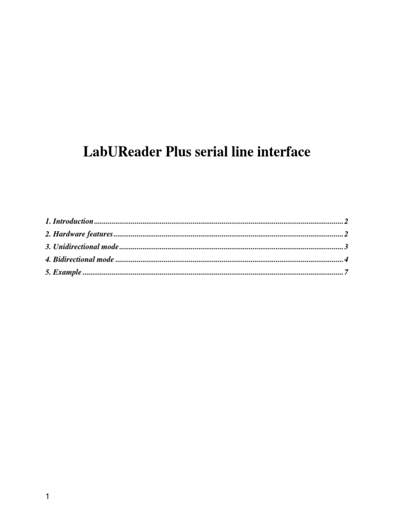 LabUPlus Serialconnect | PDF | Computing | Computer Data