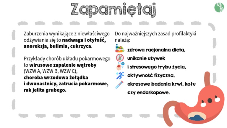 Bio00174 Higiena I Choroby Ukladu Pokarmowego | PDF