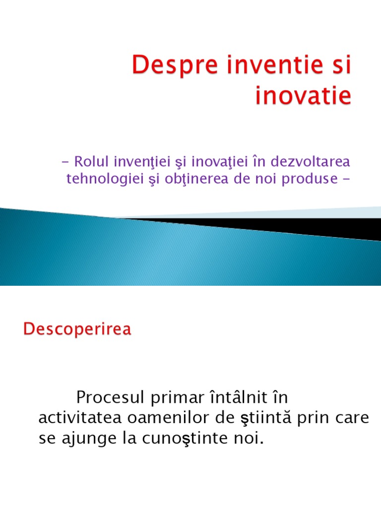Curs NR 5 Inventii Si Inovatii | PDF