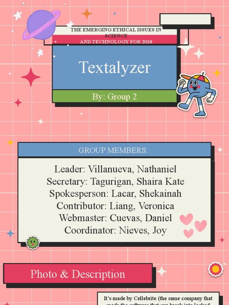 Group 2 (Textalyzer) Cscs | PDF | Privacy | Mobile Phones