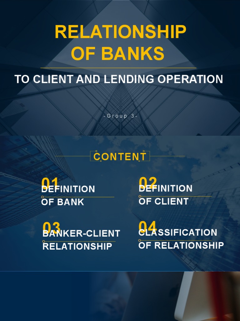 Banker-Client Relationship Overview | PDF | Banks | Debt