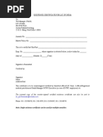 LIC Life Certificate Format | PDF