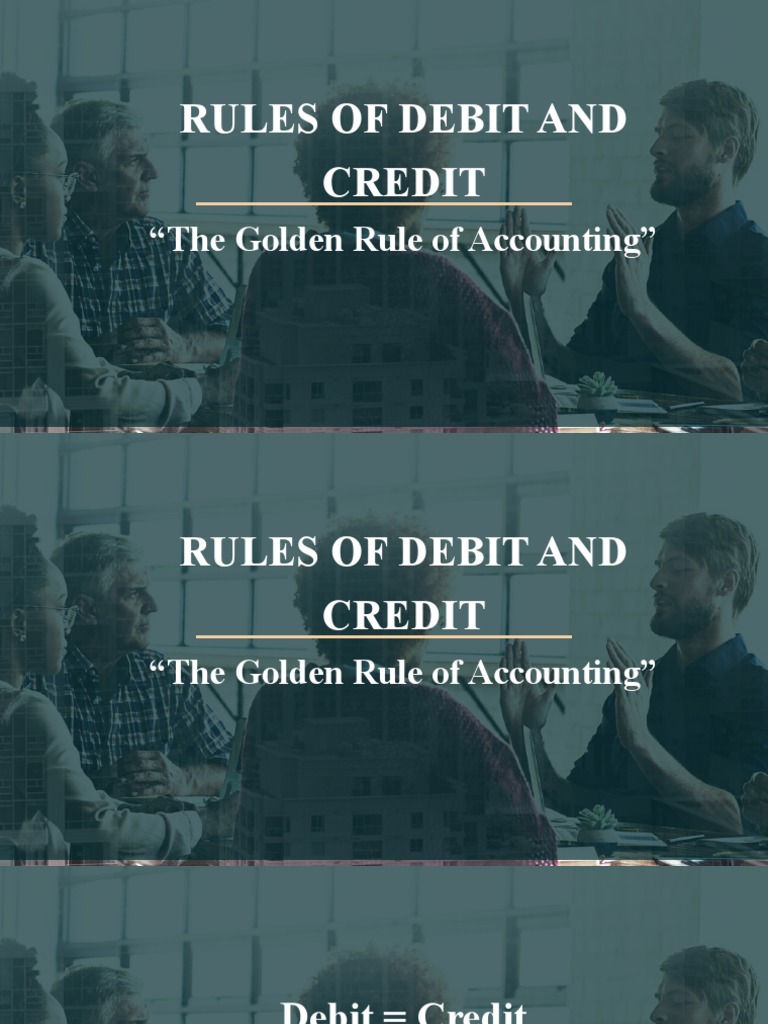 Rules of Debit and Credit | PDF | Debits And Credits | Economies