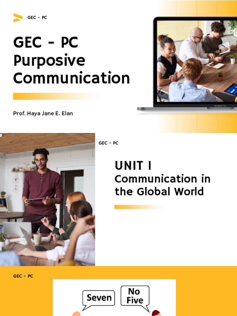 Purposive Communication | Download Free PDF | Communication | Nonverbal Communication