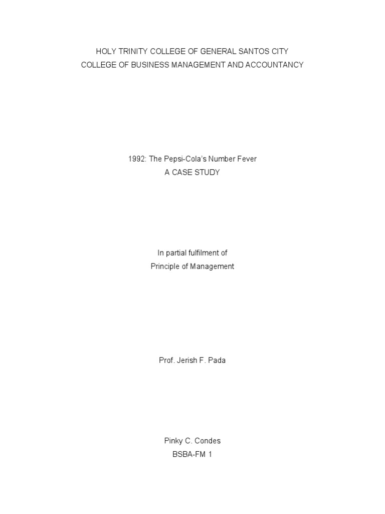 Pepsi's 1992 Number Fever Tragedy | PDF | Pepsi