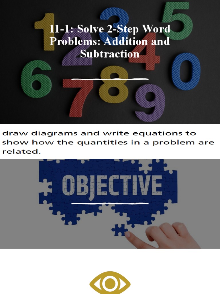 11-1: Solve 2-Step Word Problems: Addition and Subtraction | PDF