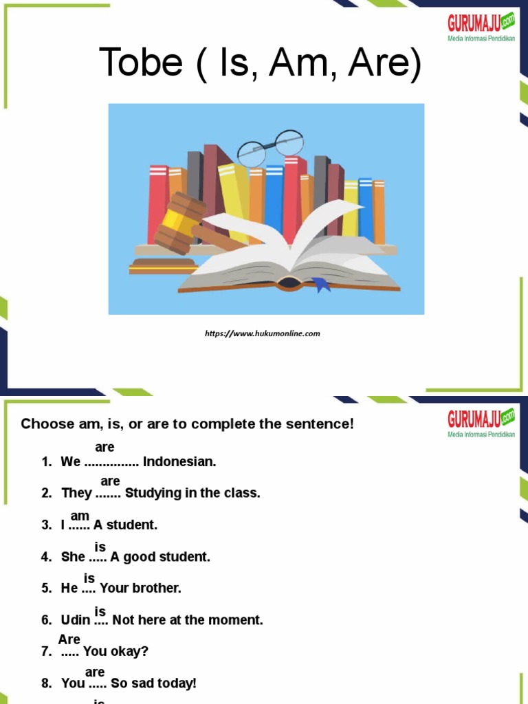 Tobe (Is, Am, Are) | PDF