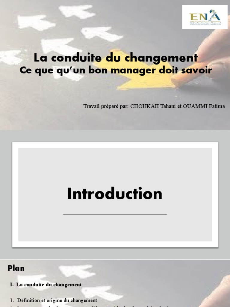 Définition de la conduite du changement | PDF