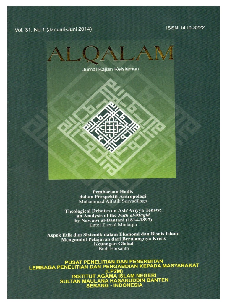 Jurnal Al-Qalam Vol. 31 No. 2 | PDF