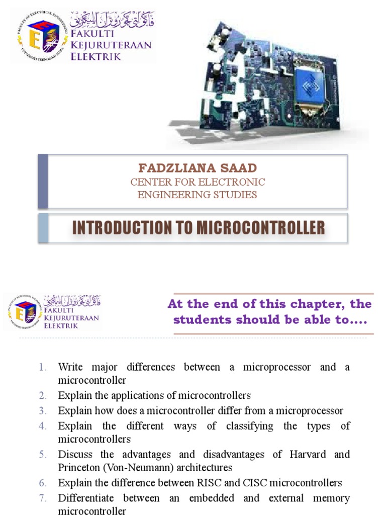 5.1 - Microcontroller and Microprocessor Architecture | PDF | Microcontroller | Central ...
